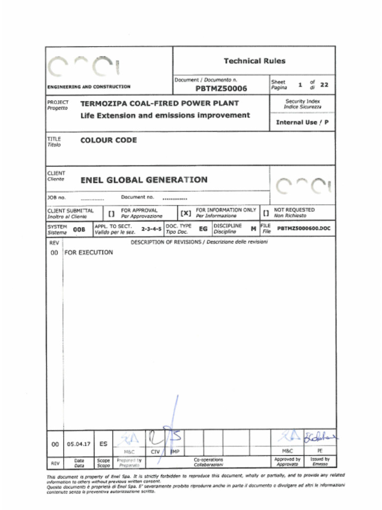 (MEC.6) PBTMZ5000600 - Colour Code | PDF | Pipe (Fluid Conveyance) | Color
