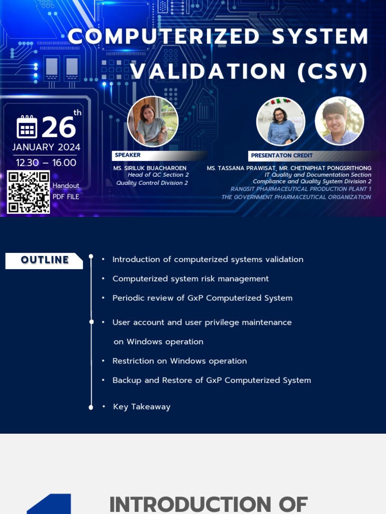 25-01-2024 CSV Overview HCU Pharm | PDF
