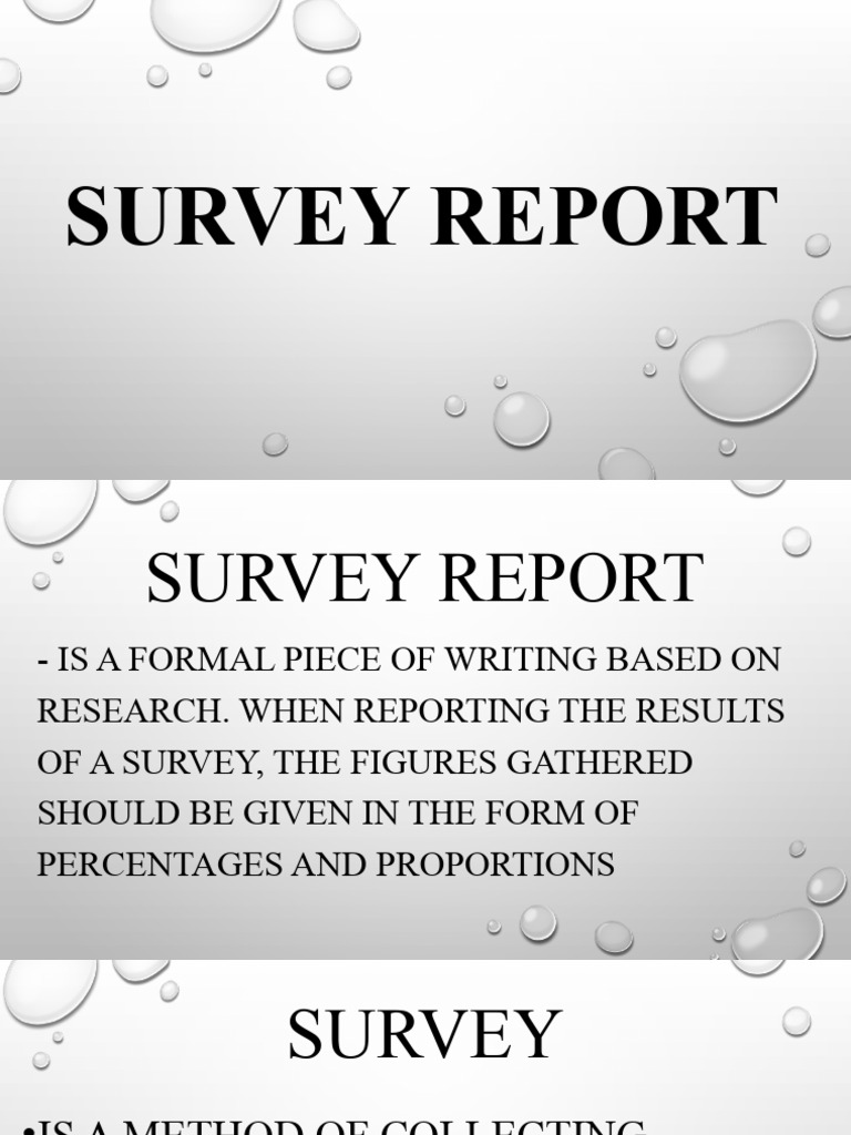 Survey Report | PDF | Survey Methodology | Scientific Method