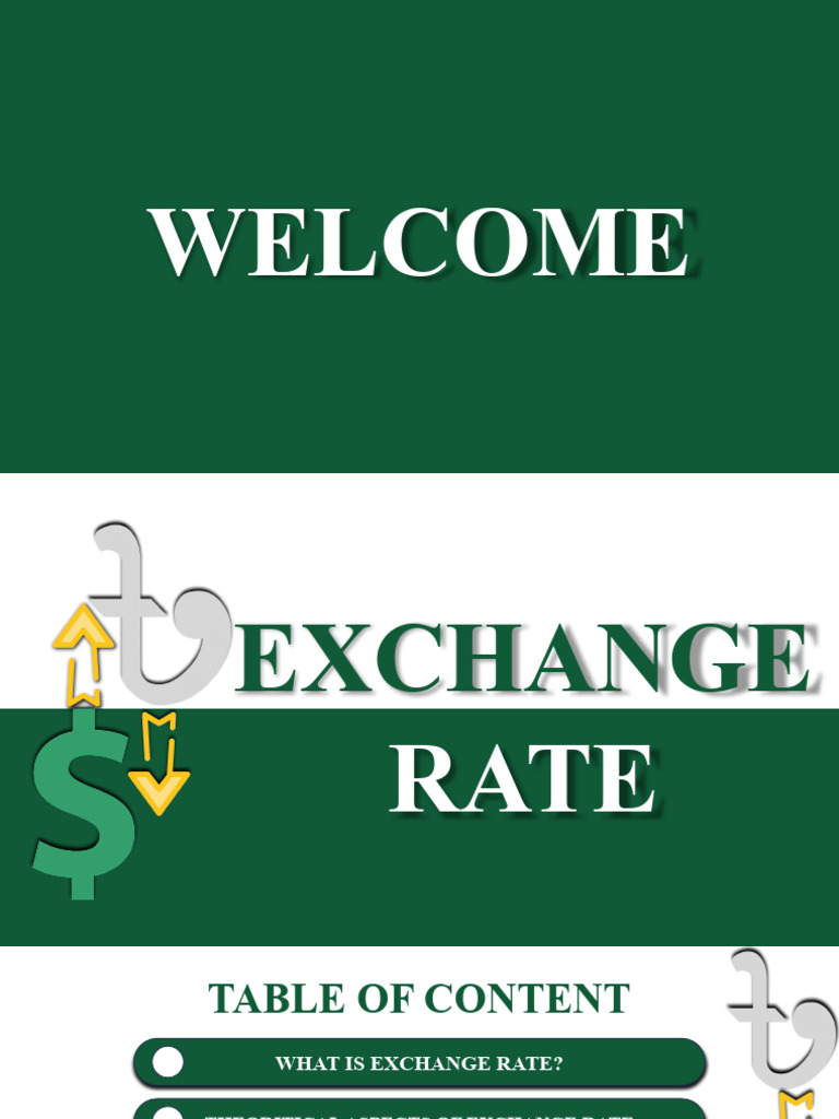 Exchange Rate | PDF | Exchange Rate | Purchasing Power Parity