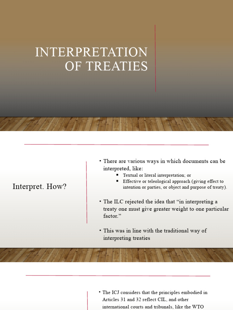Interpretation of Treaties | PDF | Treaty | International Law