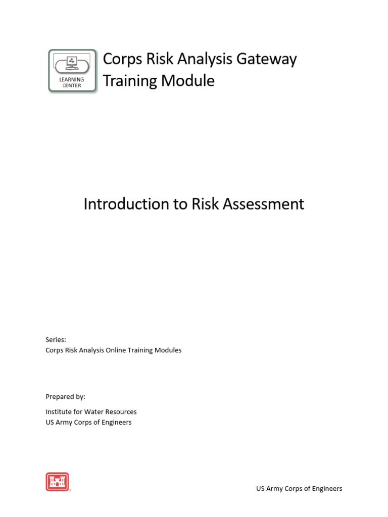 USACE Risk Assessment Training Module | PDF | Risk | Risk Assessment