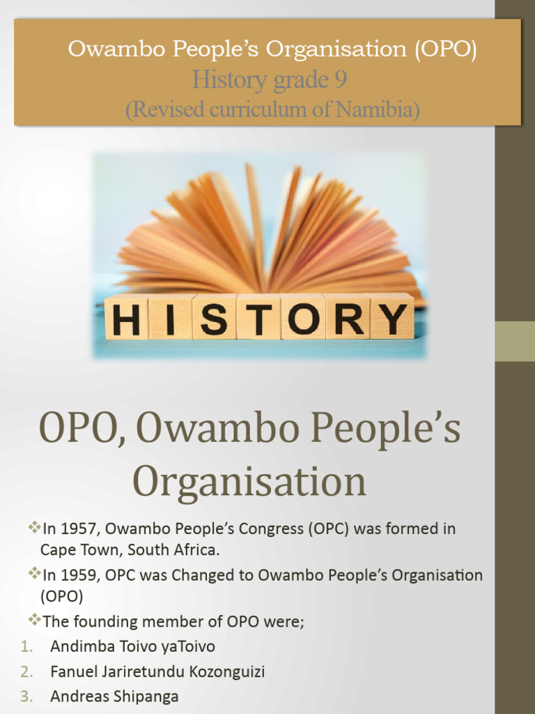 OPO's Role in Namibian History | PDF | Travel | Foreign Language Studies