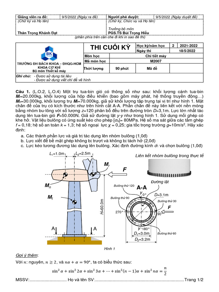 Đề HK212 - Đáp án | PDF