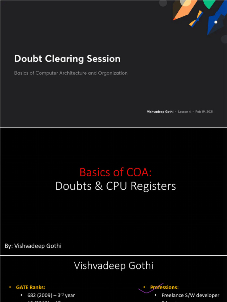 Doubt Clearing Session With Anno1 | PDF