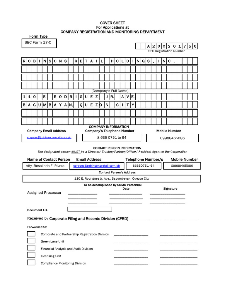 SEC Form 17 C Material Information FY 2023 Results | PDF | Net Income ...