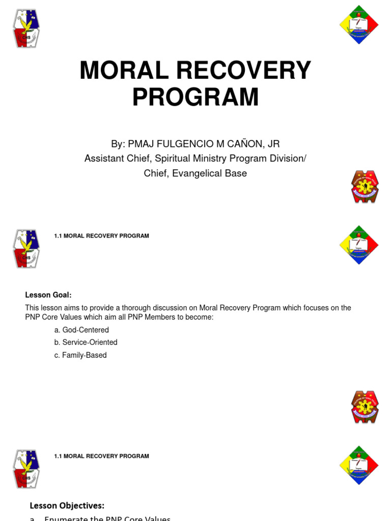 Moral Recovery Program Final | PDF | God | Family