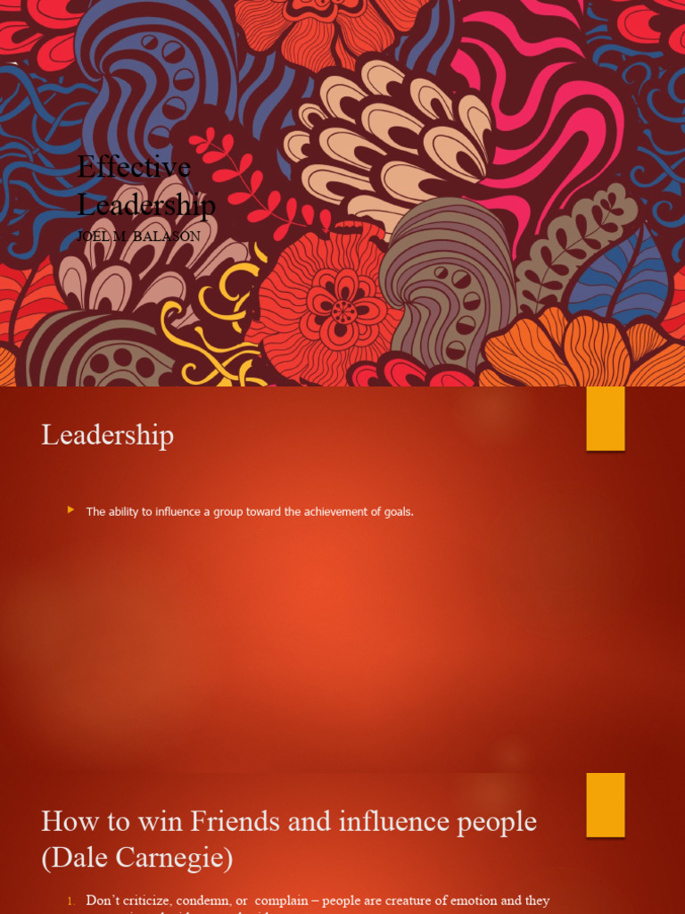 Key Traits Of Effective Leadership Pdf Leadership Psychological