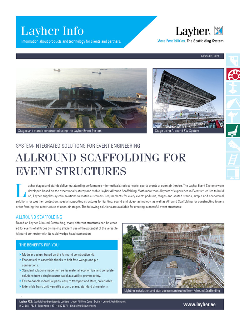 Layher Event Scaffolding Solutions | PDF