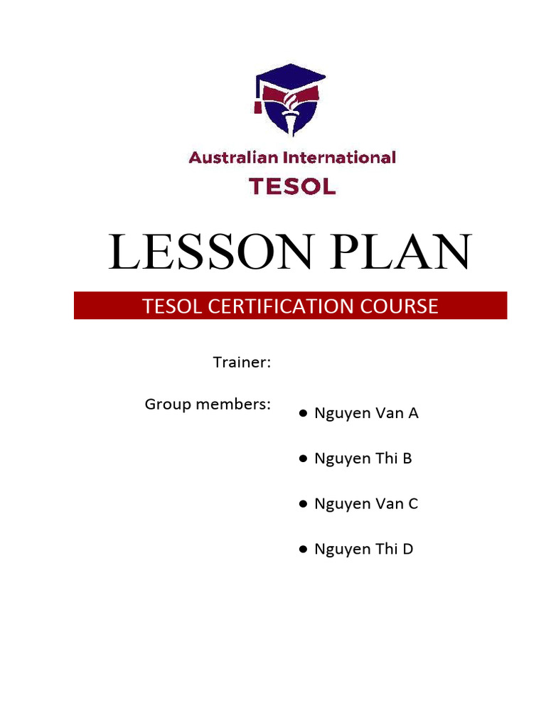 LESSON PLAN - Template | PDF | Flashcard | Applied Linguistics