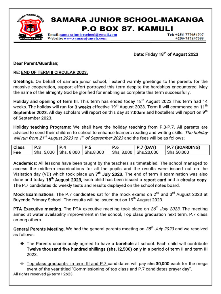 Circular II 2023 | PDF