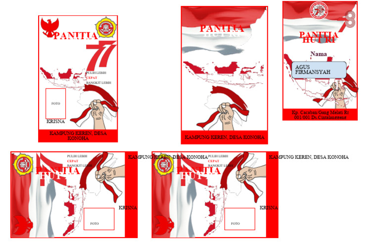 Id Card Panitia Hut Ri | PDF