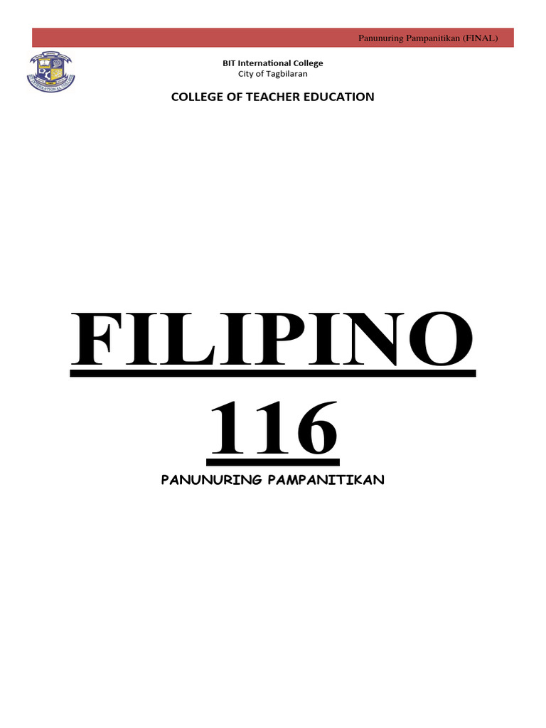 FINAL Module | PDF