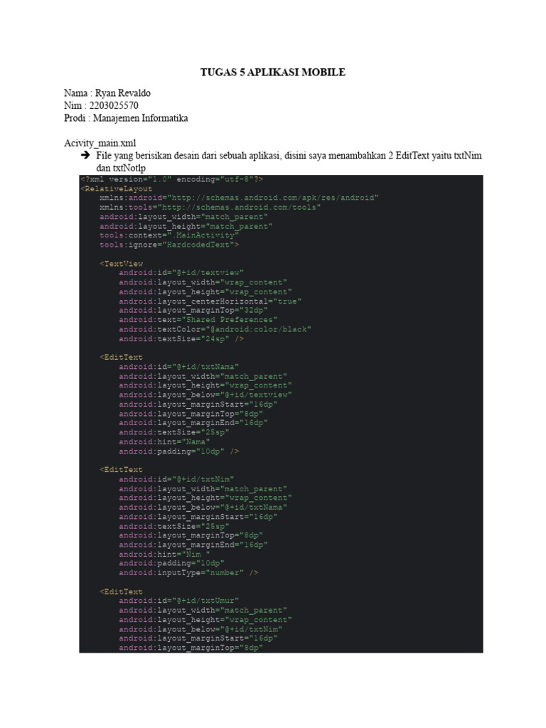 Ryan Revaldo Tugas 5 Aplikasi Mobile | PDF | Computing Platforms | Alphabet Inc.