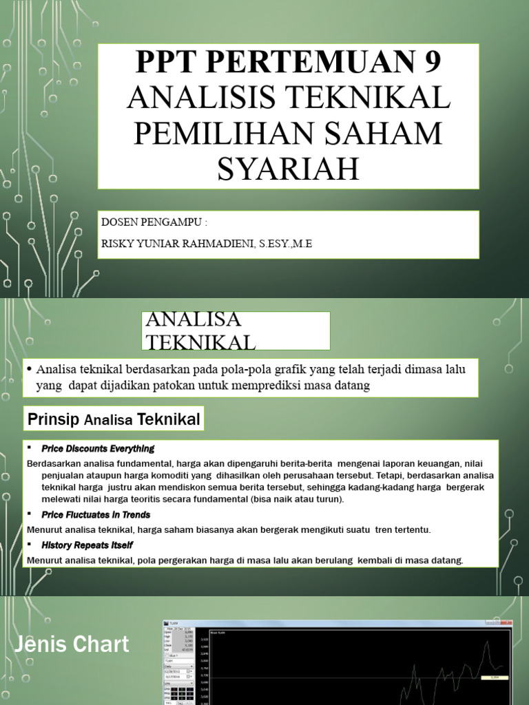 PERTEMUAN 9 PPT Analisis Teknikal Saham Syariah | PDF