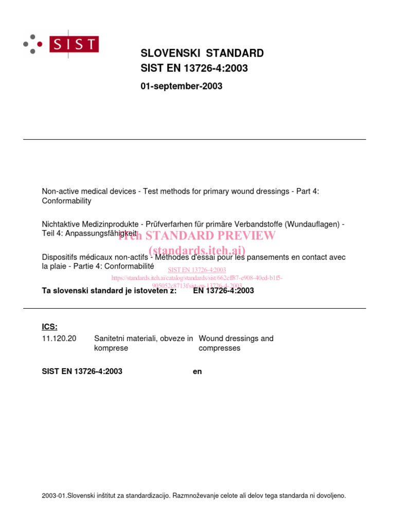 Wound Dressing Conformability Standards | PDF | Technology & Engineering