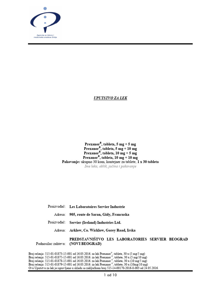 Uputstvo Za Lek | PDF