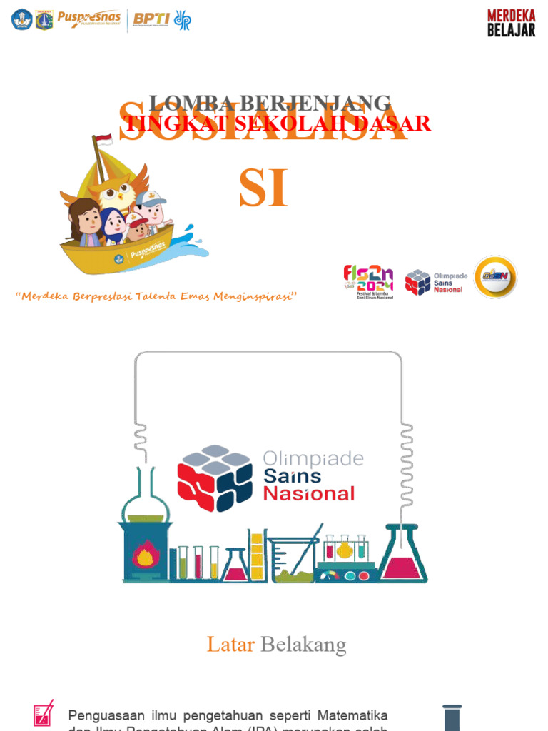 Paparan Sosialisasi Lomba Berjenjang 2024 (REVISI) | PDF