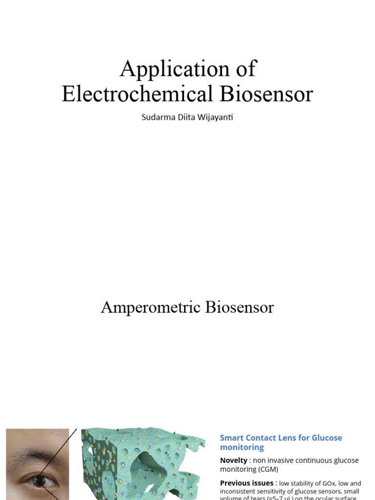 Trends in Electrochemical Biosensor | PDF | Biosensor | Carbon Nanotube