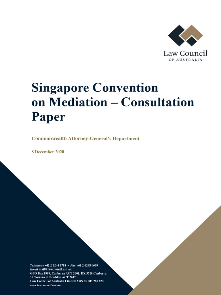 3937 - Singapore Convention on Mediation | PDF | Mediation | Arbitration