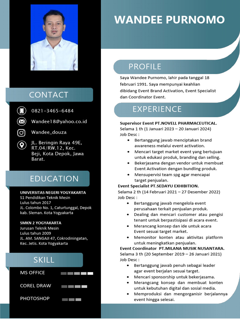 CV & Portofolio | PDF