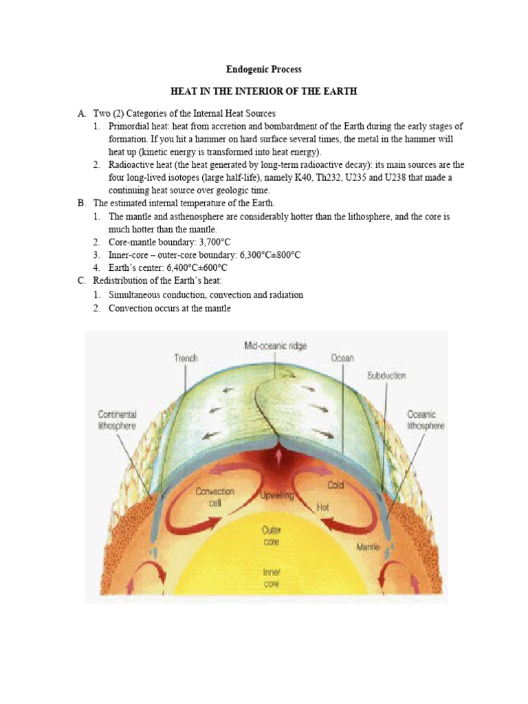 Endogenic Process Handout | PDF | Magma | Igneous Rock