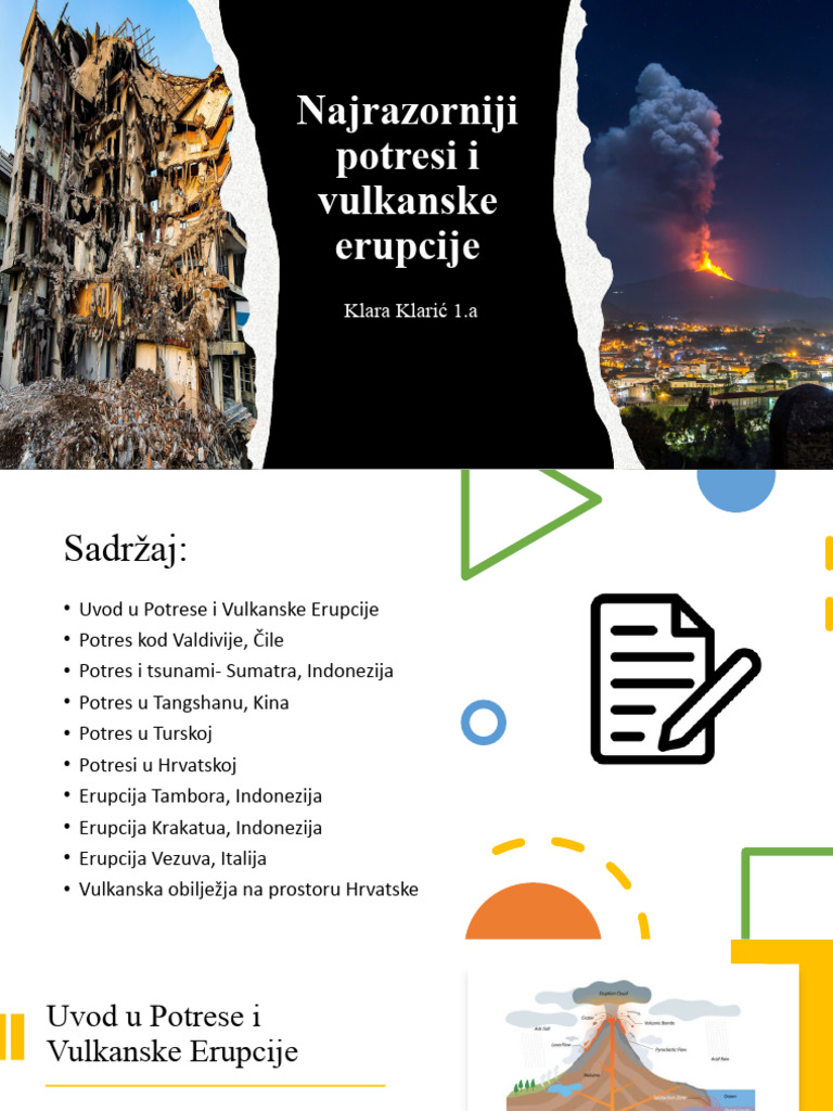 Najrazorniji Potresi I Vulkanske Erupcije | PDF