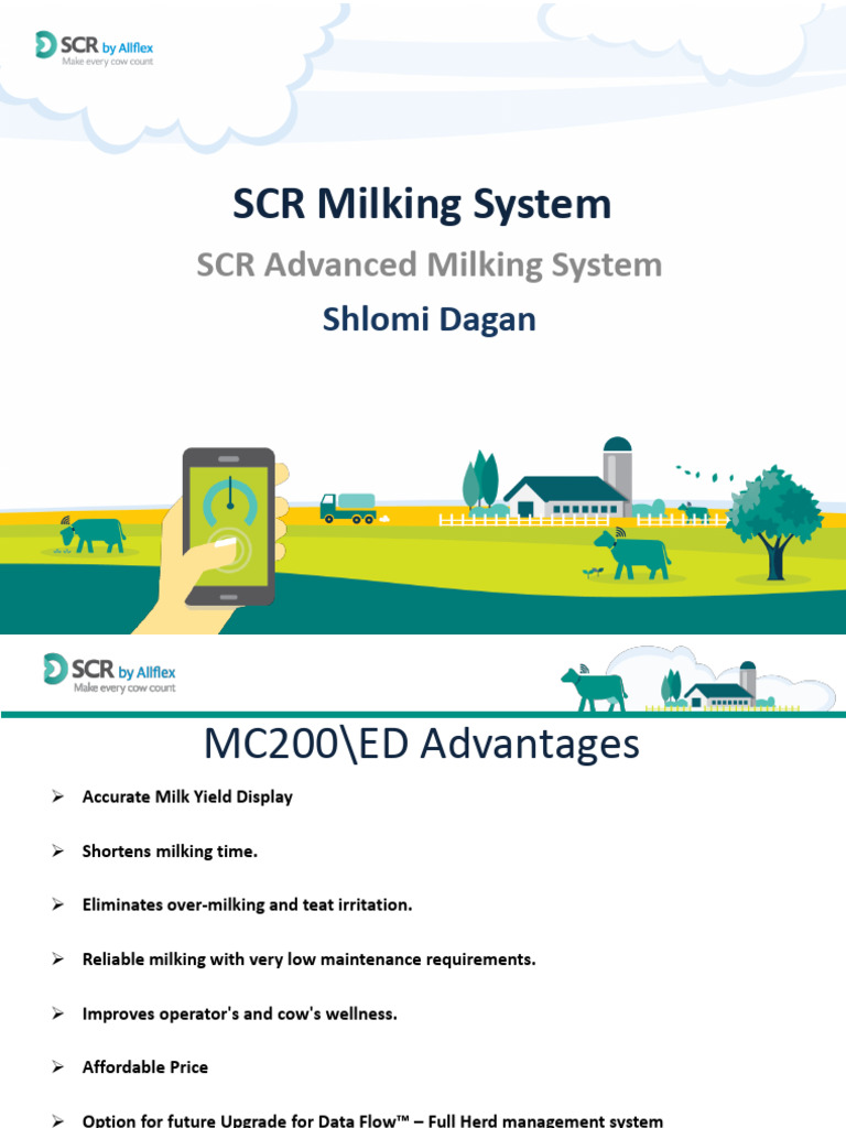 SCR 2015 Milking System | PDF | Flow Measurement | Milk