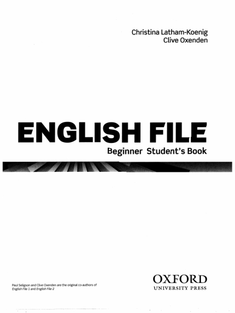 English File 3rd Edition Beginners Student's Book | PDF | Linguistics ...