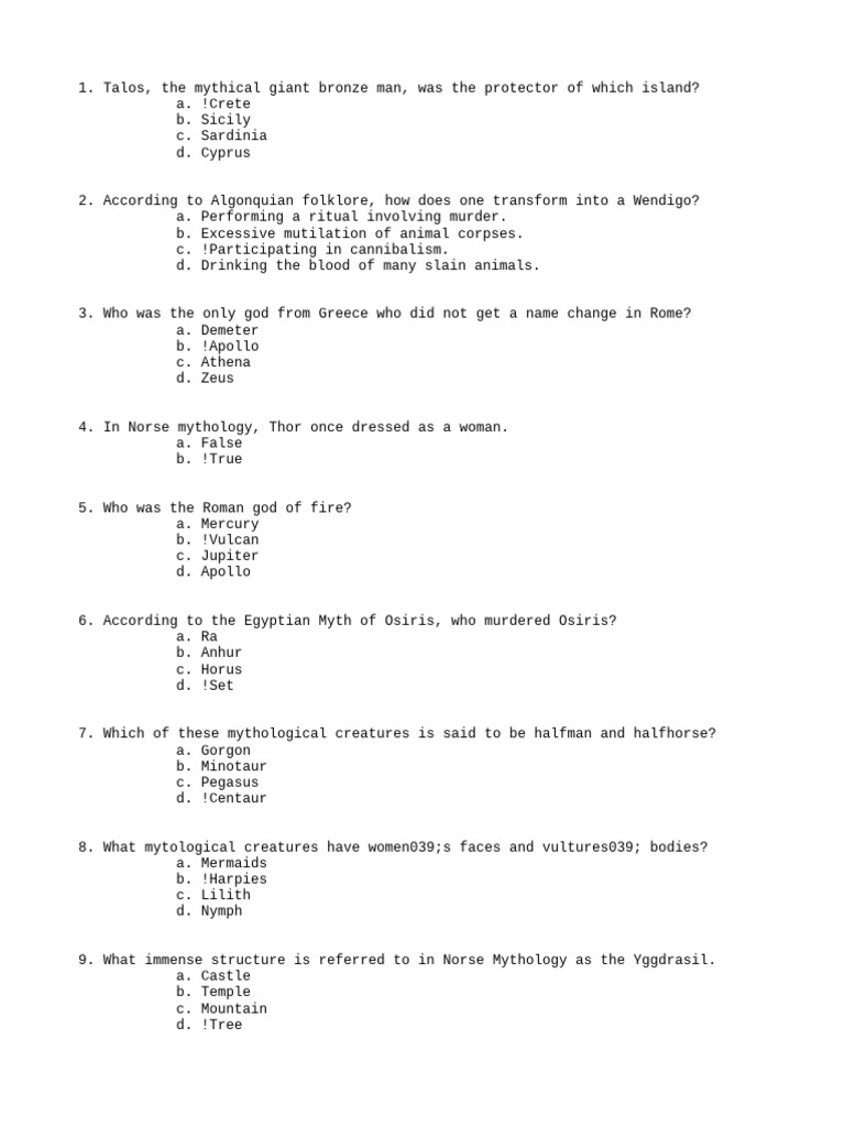 Ten Lesson Plan Fall 2019 7 | PDF | Greek Mythology | Apollo