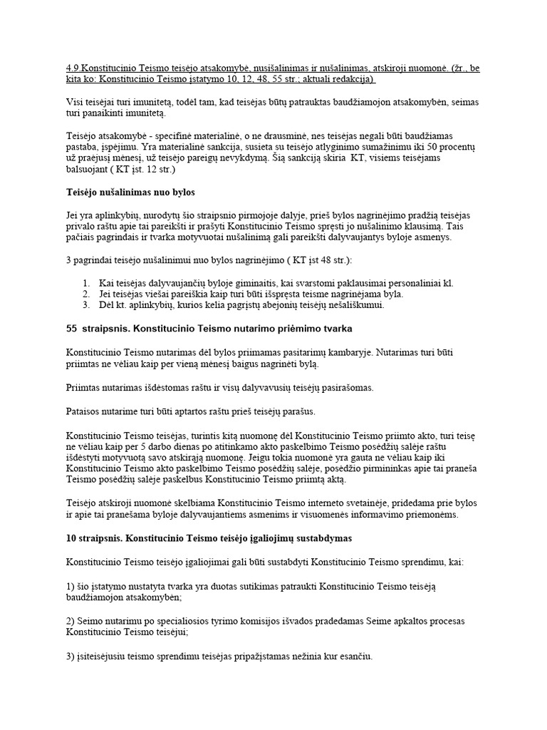9 Ir 10 Temos Konst. T. Seminarui | PDF