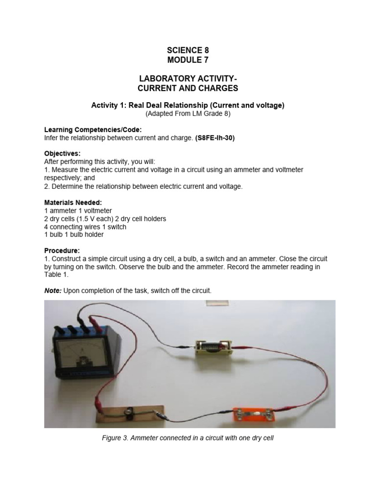 Physics Lab Act 7 8 Pdf Voltage Electric Current