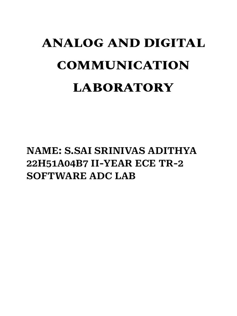 Adc Sai | Download Free PDF | Modulation | Frequency Modulation