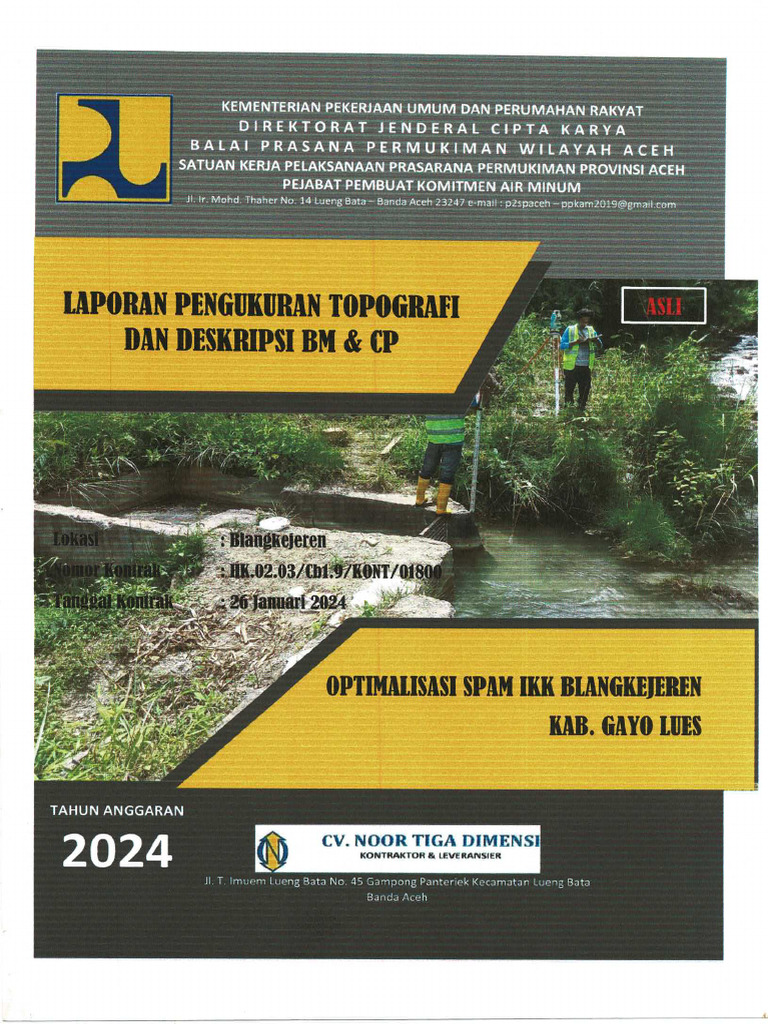 2. Laporan Pengukuran Topografi Dan Deskripsi Bm & Cp | PDF