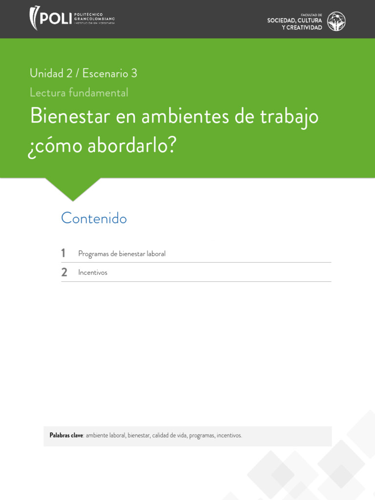 Bienestar Laboral: Programas e Incentivos | PDF | Business | Salario