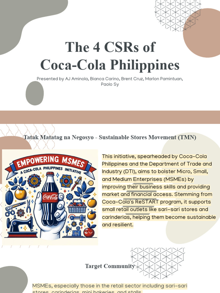 CSR Coca Cola | Download Free PDF | Corporate Social Responsibility ...