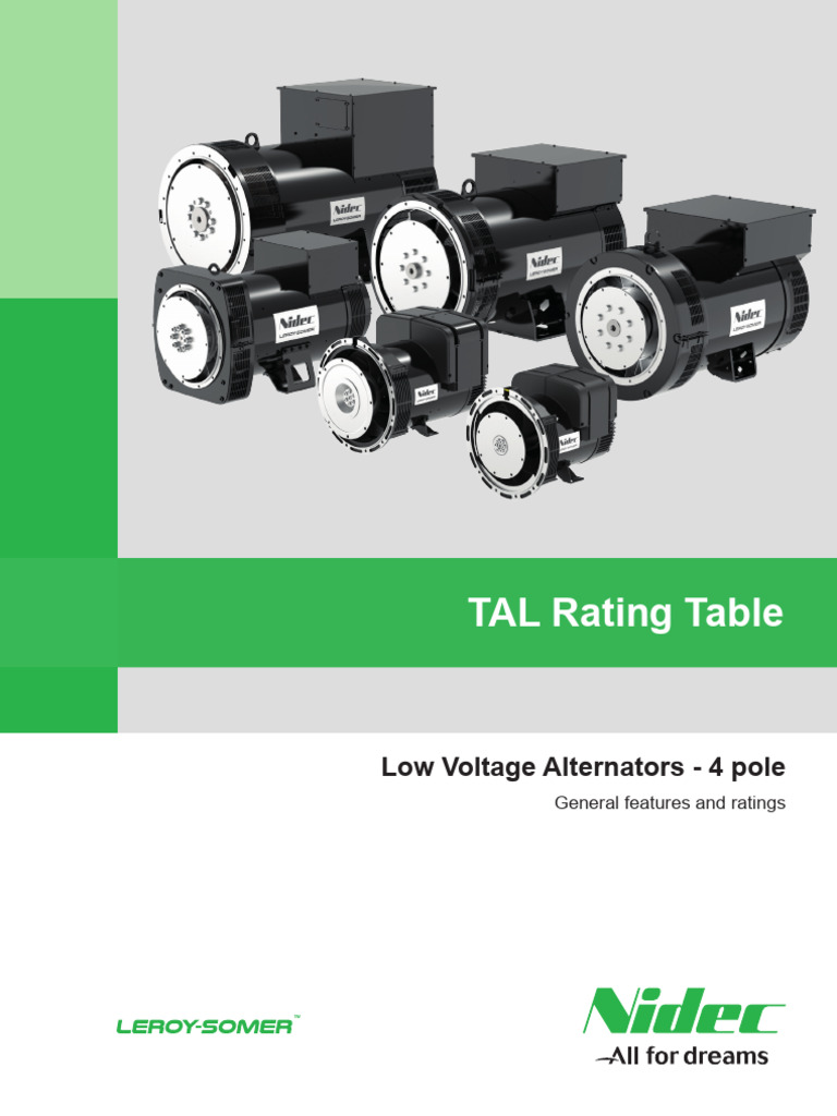 Leroy Somer Main Alternators | PDF | Mains Electricity | Transformer