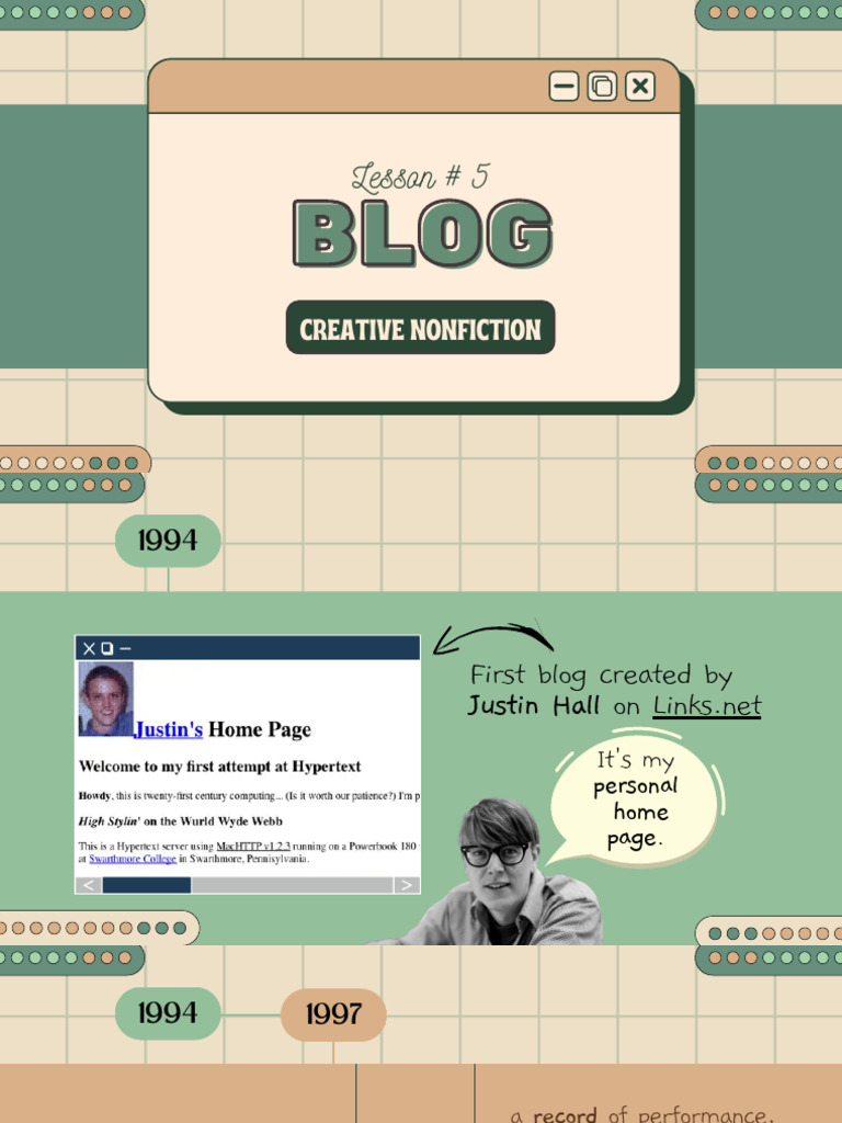 Evolution of Blogging: Key Milestones | PDF