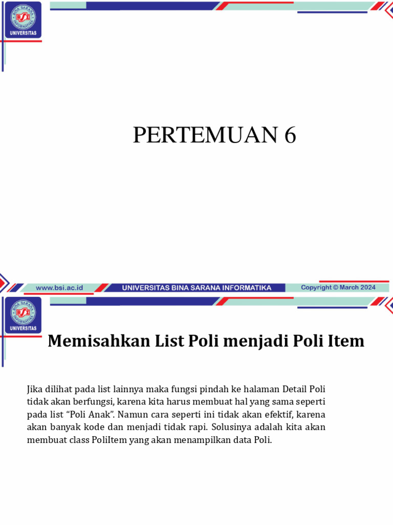 Pertemuan 6 | PDF