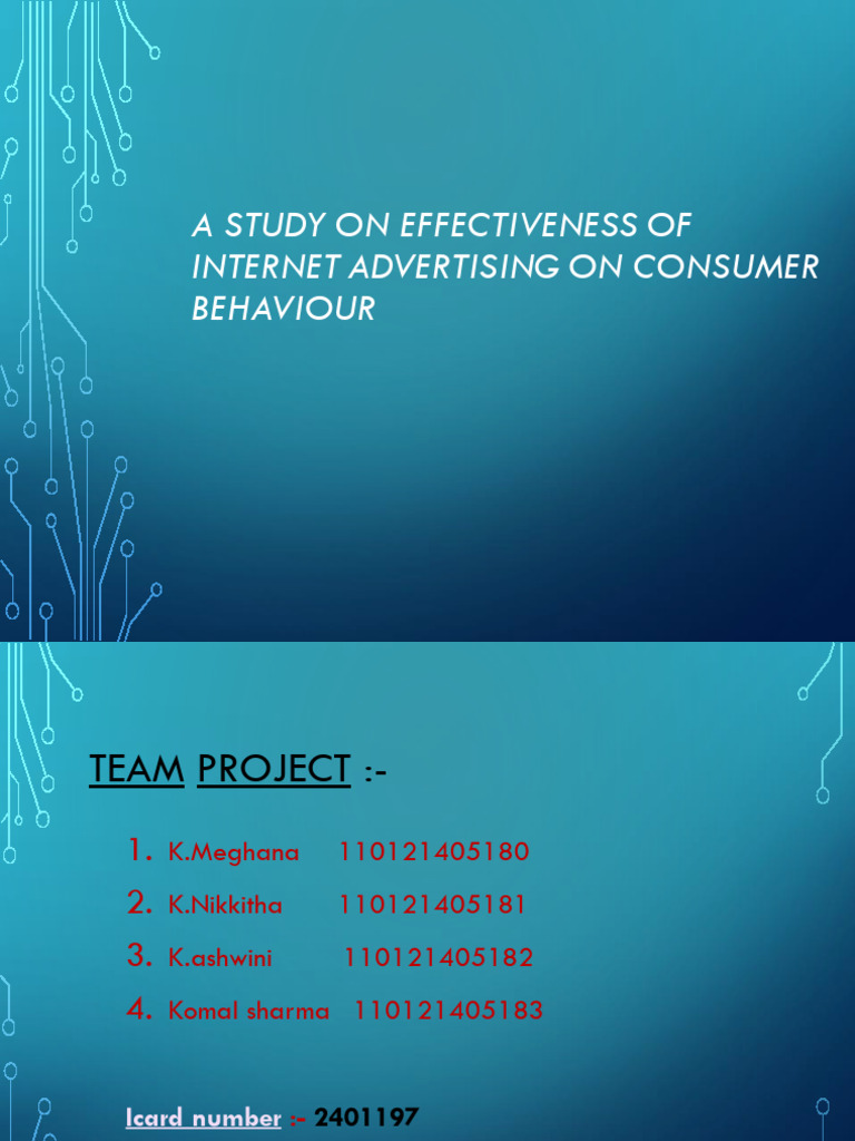 Impact of Internet Advertising on Consumers | PDF | Advertising | Internet
