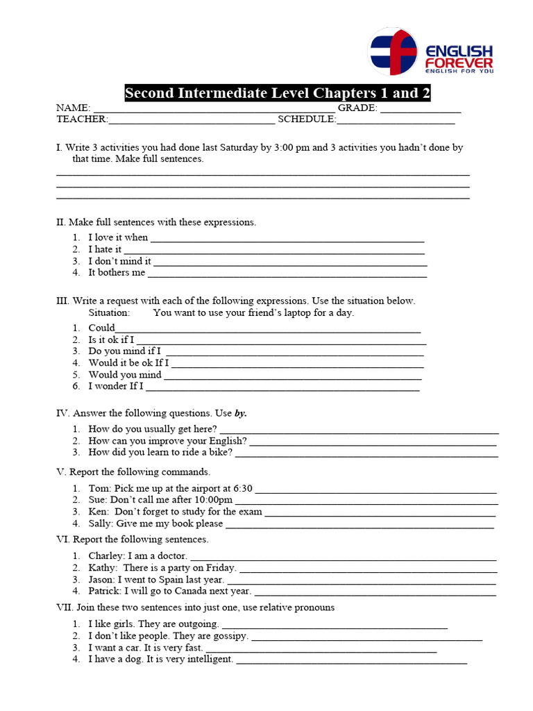 Intermediate 2. Ch 1 and 2 | Download Free PDF | Cost Of Living