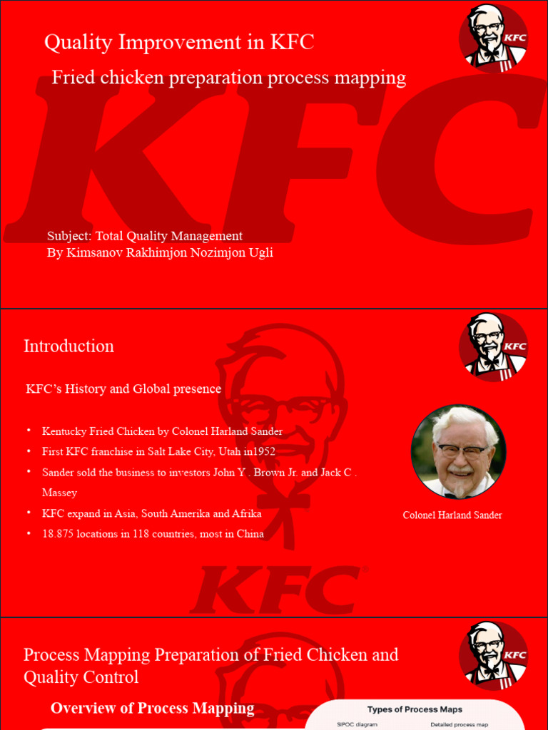 TQM-Quality Improvement in KFC | PDF | Supply Chain | Foods