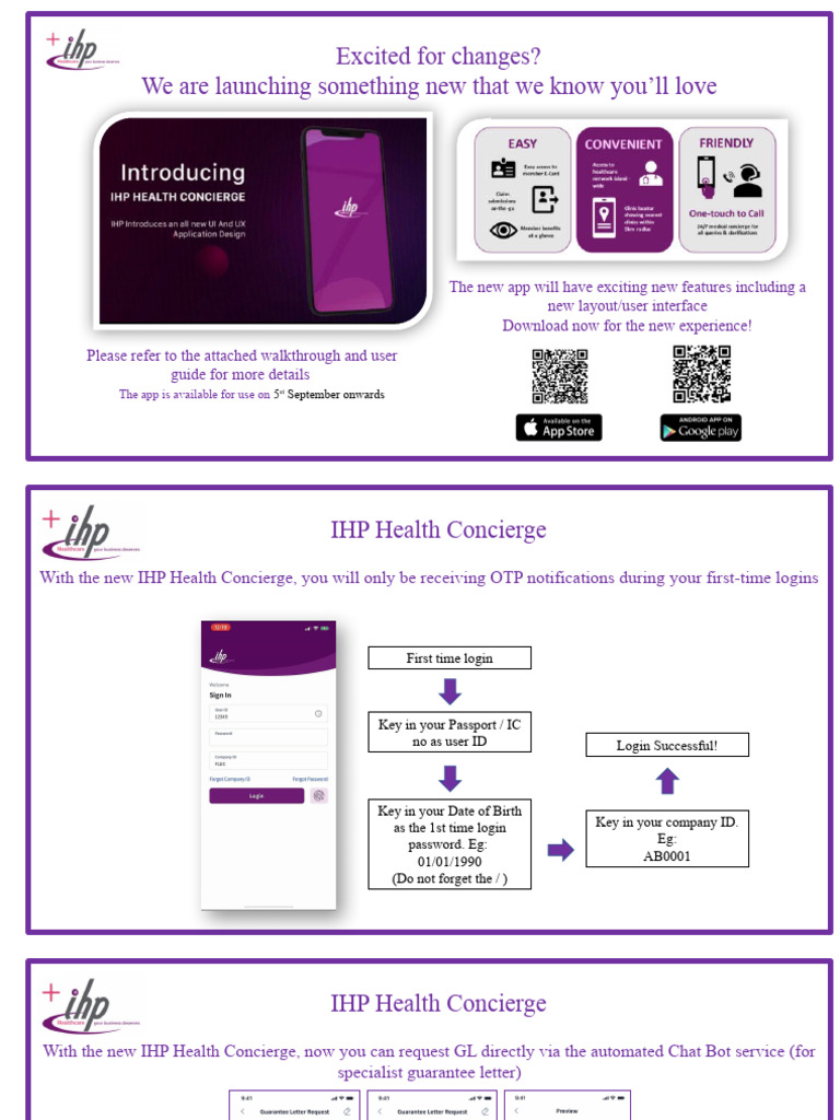 New Features On IHP Health Concierge (DIRECT CLIENT) | PDF | Career ...