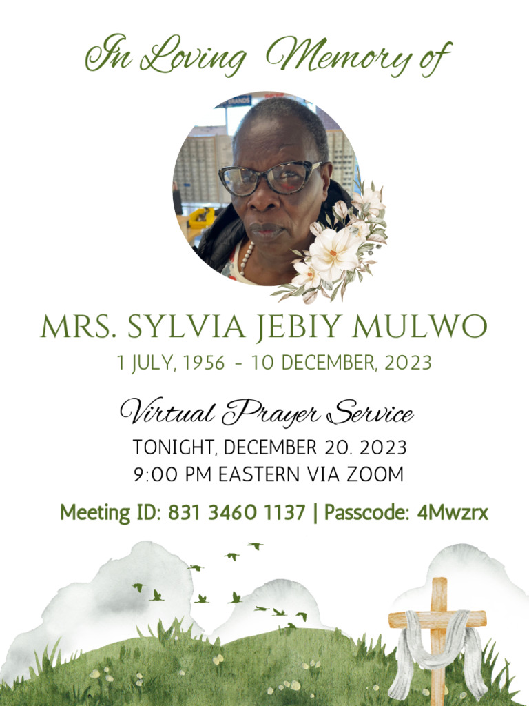 Sylvia Jebiy Mulwo Prayer Service Program | PDF | Hymns | Religious Songs