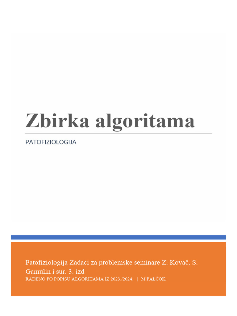 Zbrika Algoritama 2023 | PDF