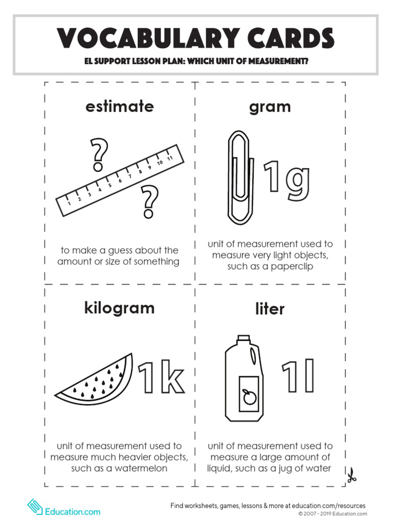 Vocabulary Cards | PDF