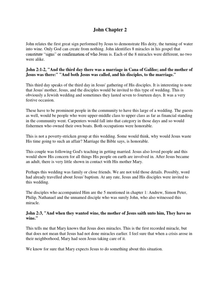 John Chapter 2 PDF Jesus Gospel Of John