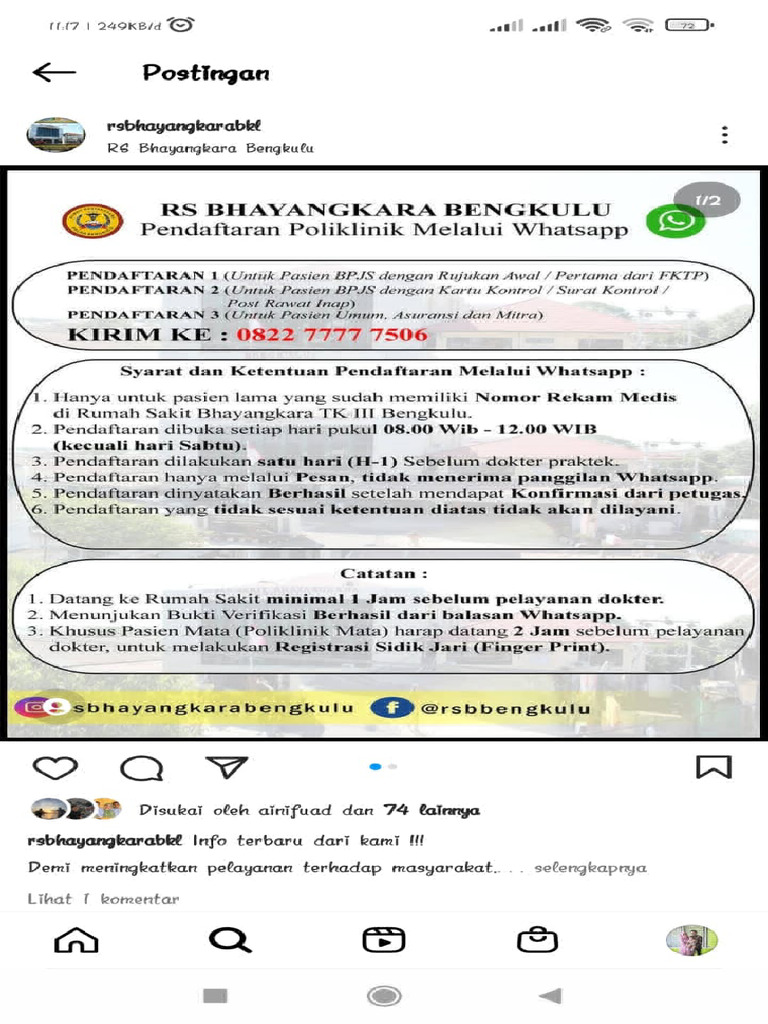 Media Informasi Via Whatsapp | PDF