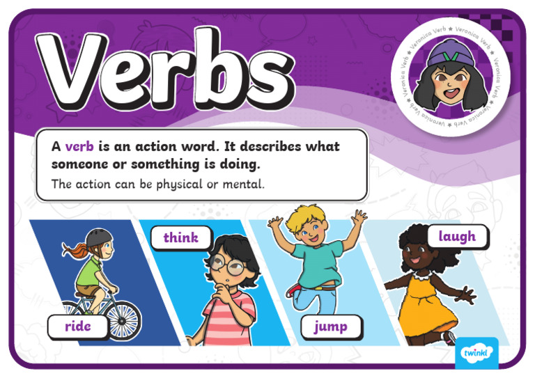 KS1 Verbs - Display Poster | PDF