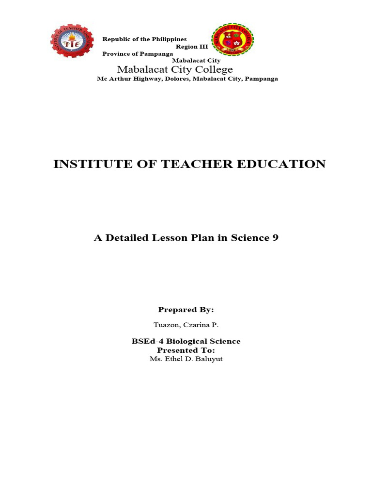 A Detailed Lesson Plan in Physics UAM | PDF | Gravity | Acceleration